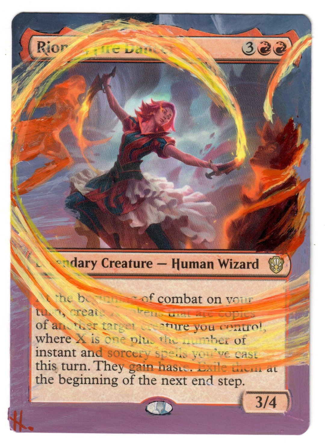 Rionya Fire Dancer Full Altered Art MTG Magic EDH Commander 2021 ...