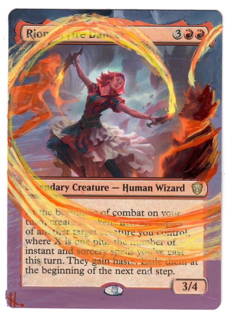 Rionya Fire Dancer Full Altered Art MTG Magic EDH Commander 2021 ...