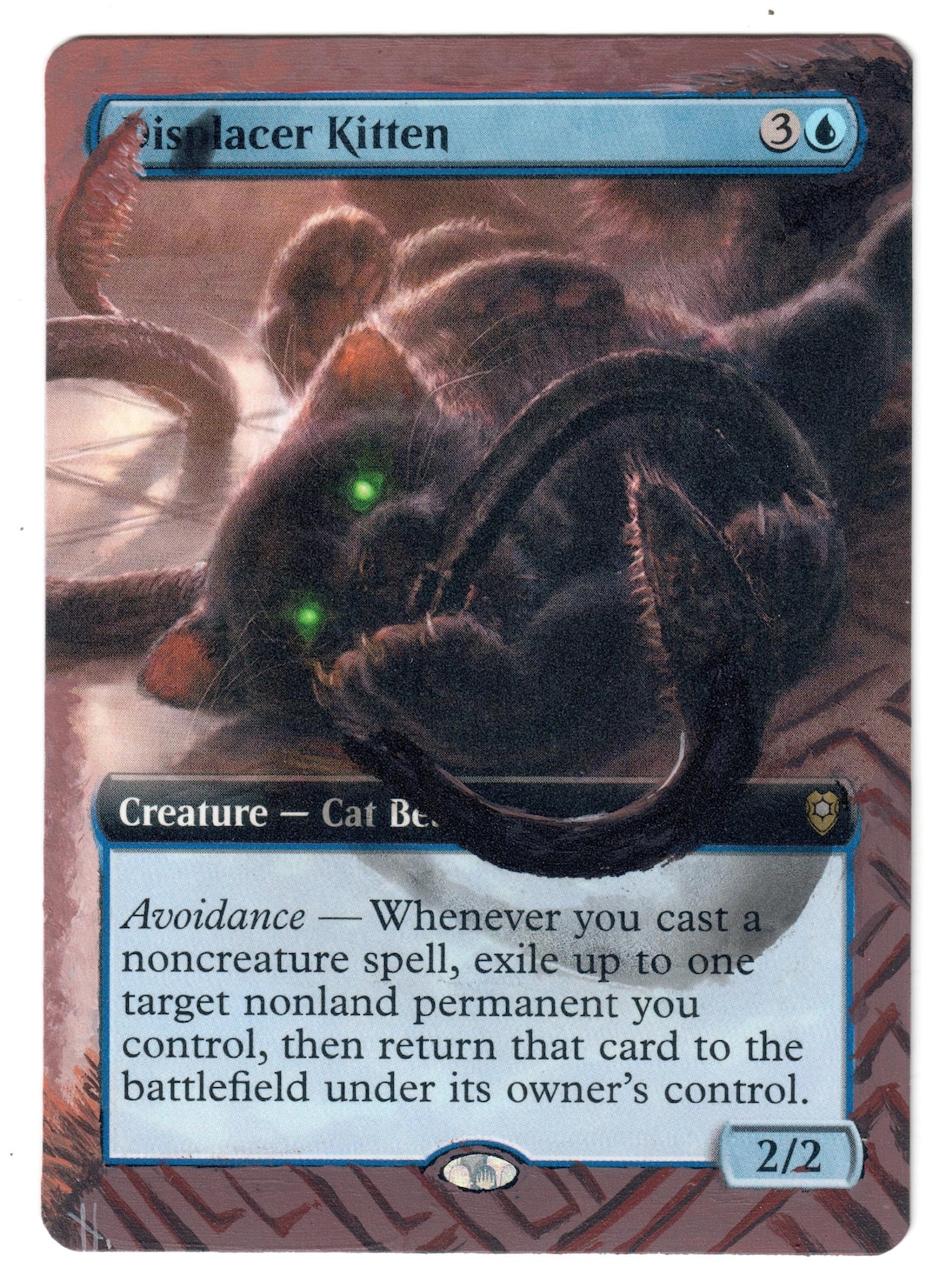 Displacer Kitten Altered Full Art MTG Baldur Cat Extended Cedh ...