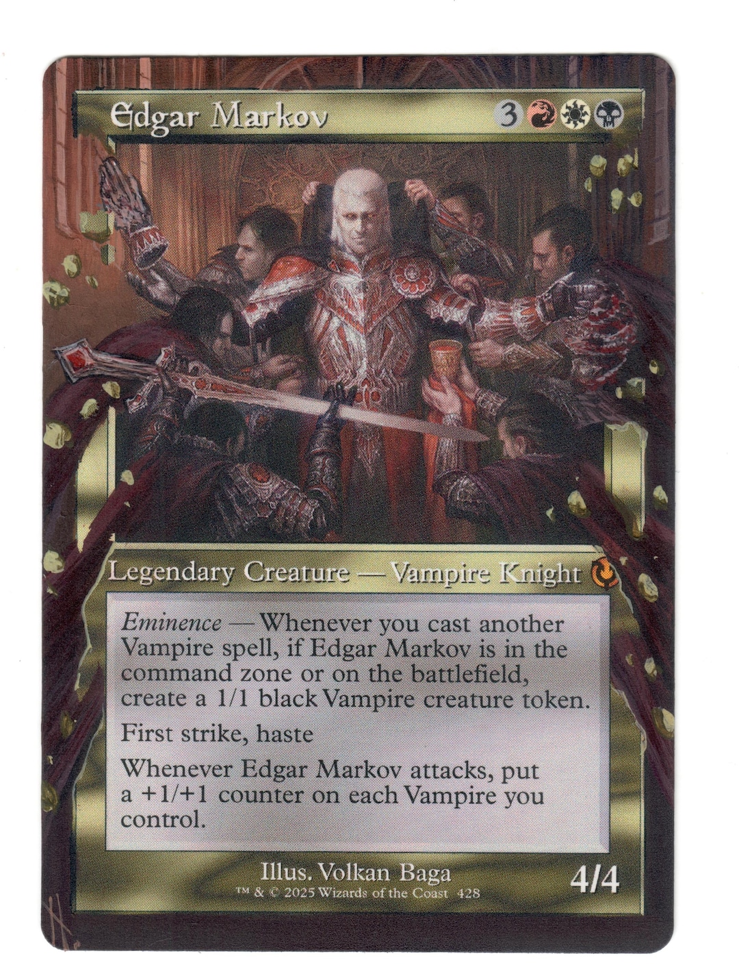 Edgar Markov Altered Art EDH Retro Frame Legendary Vampire Commander ...