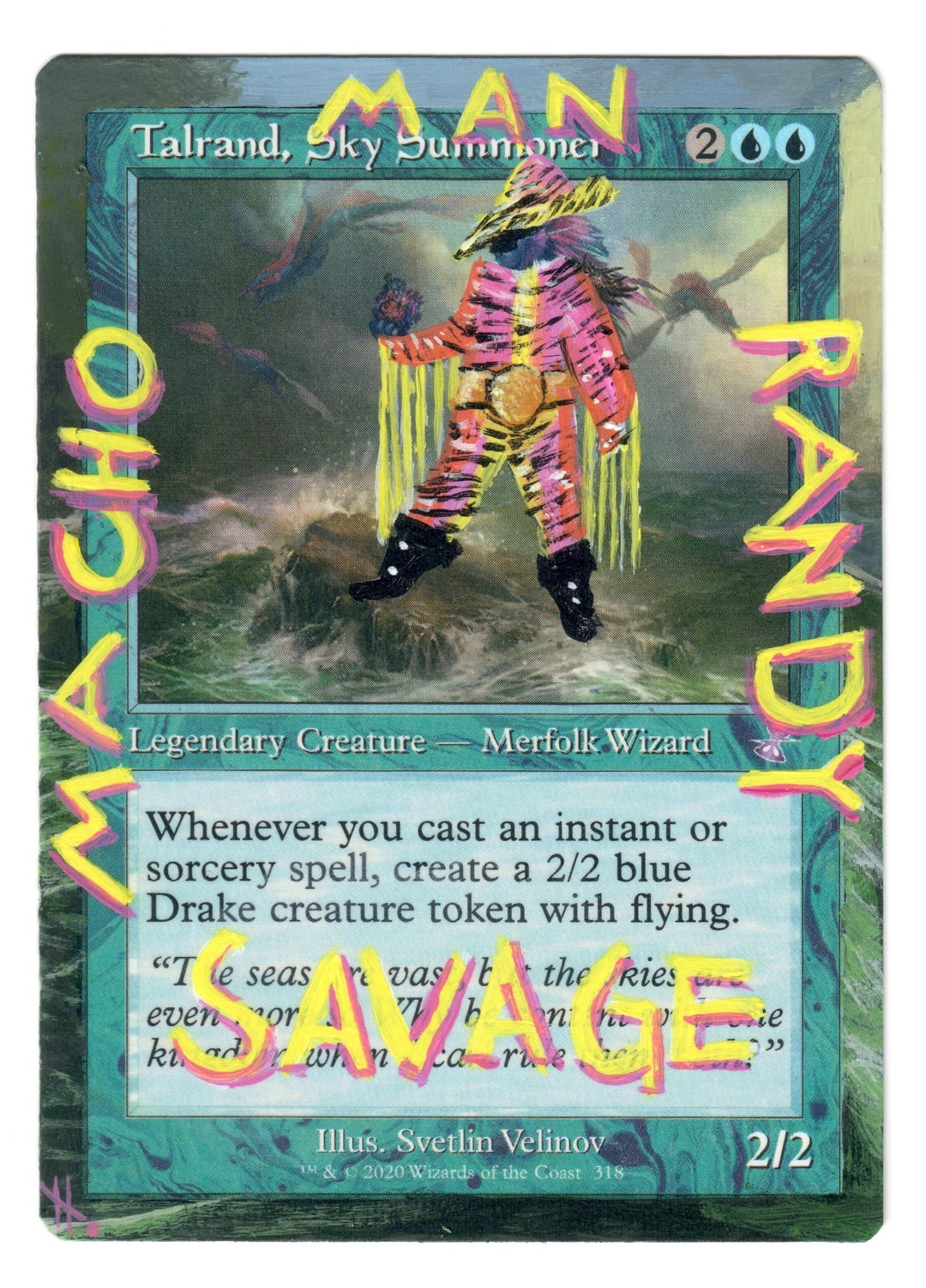 Talrand Sky Summoner Altered Full Art MTG Magic Commander EDH Blue ...