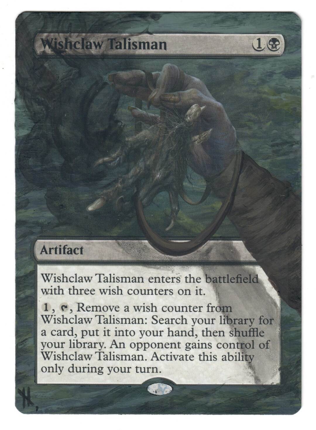 Wishclaw Talisman Altered Art MTG Magic Card Commander CEDH Throne of ...