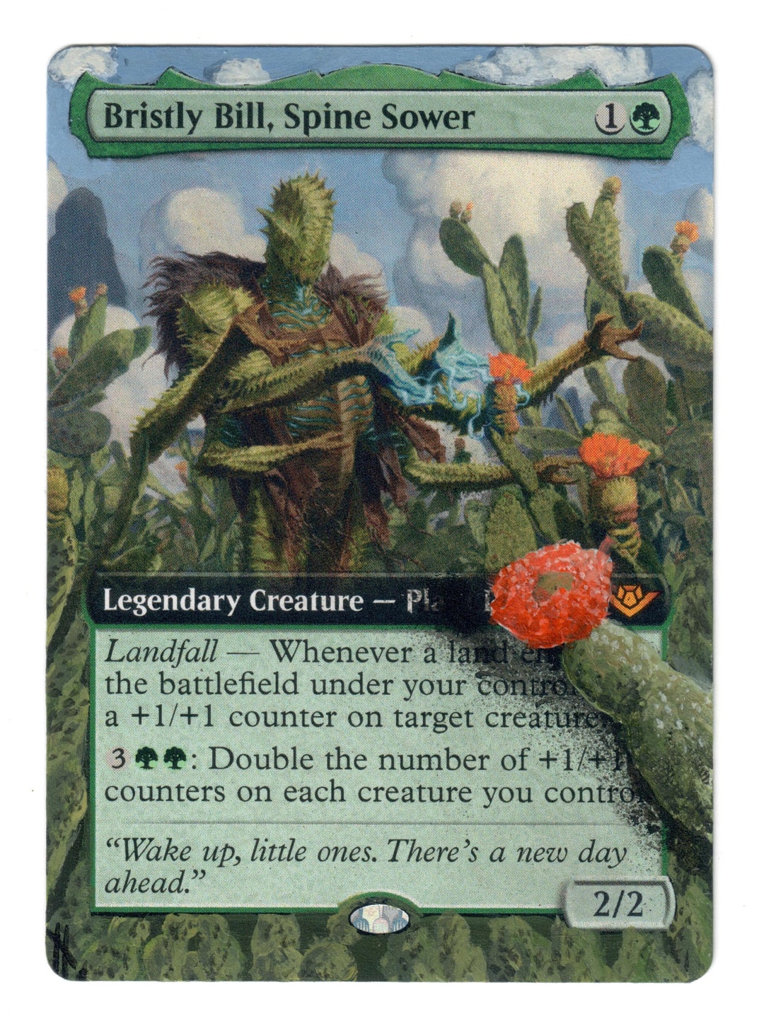 Bristly Bill Spine Sower Altered Art MTG Outlaws Legendary Plant ...
