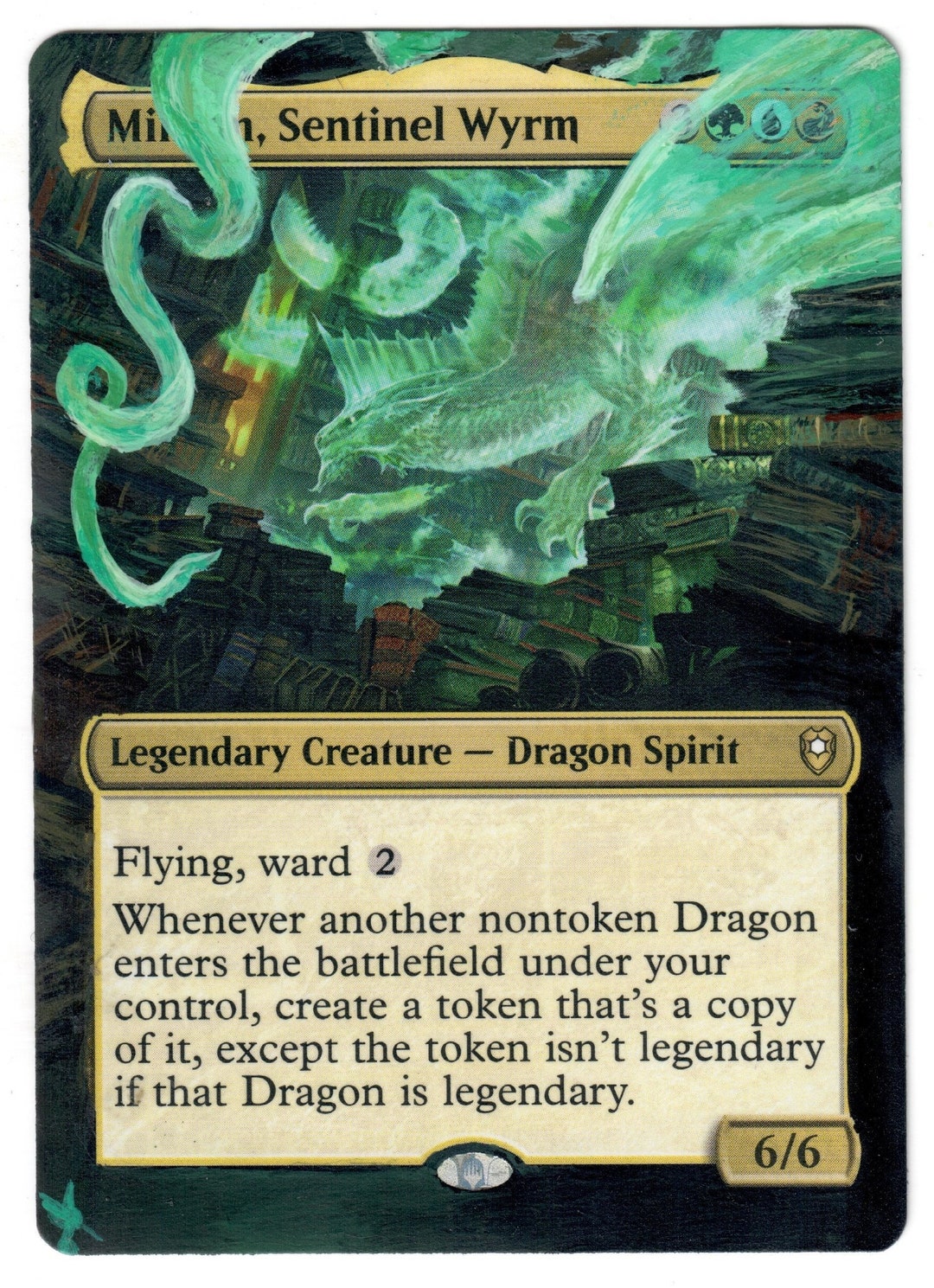 Miirym Sentinel Wyrm Full Art Altered MTG Magic Hand Pained - Etsy