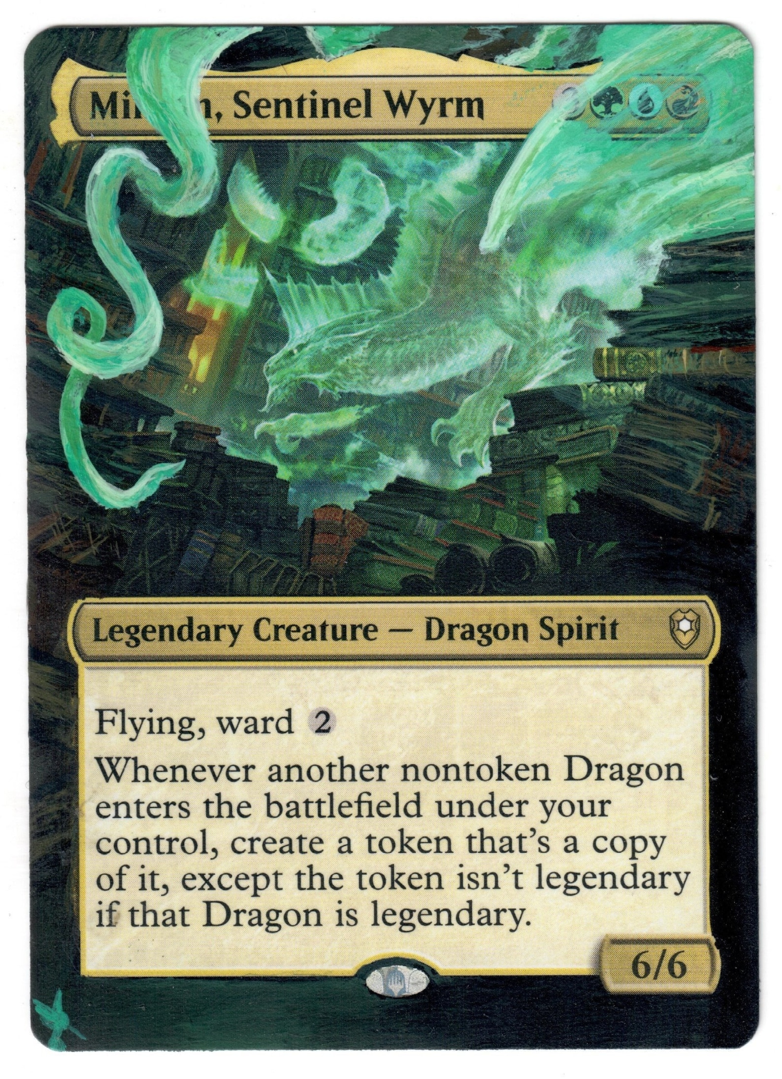 Miirym Sentinel Wyrm Full Art Altered MTG Magic Hand Pained - Etsy