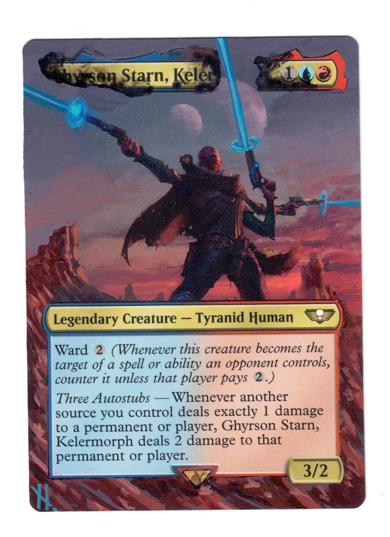 Ghyrson Starn Kelermorph Altered Full Art MTG Warhammer 40k Commander ...