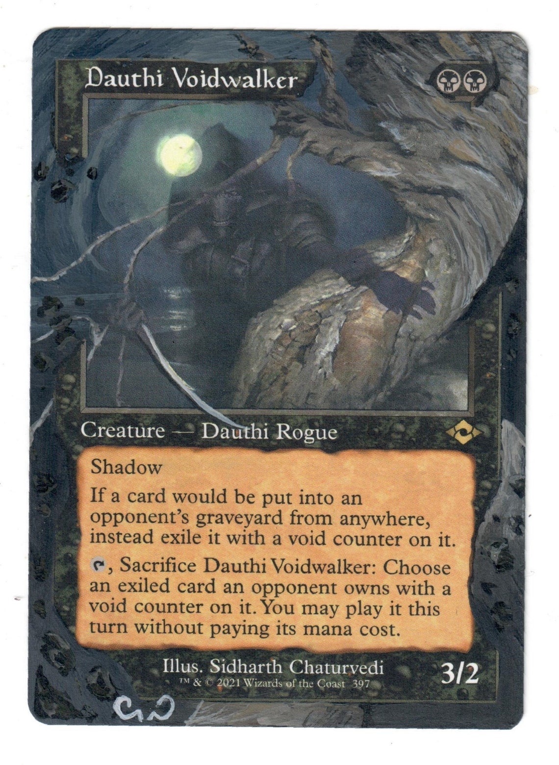 Dauthi Voidwalker Altered Art MTG Magic Modern Horizons - Etsy UK