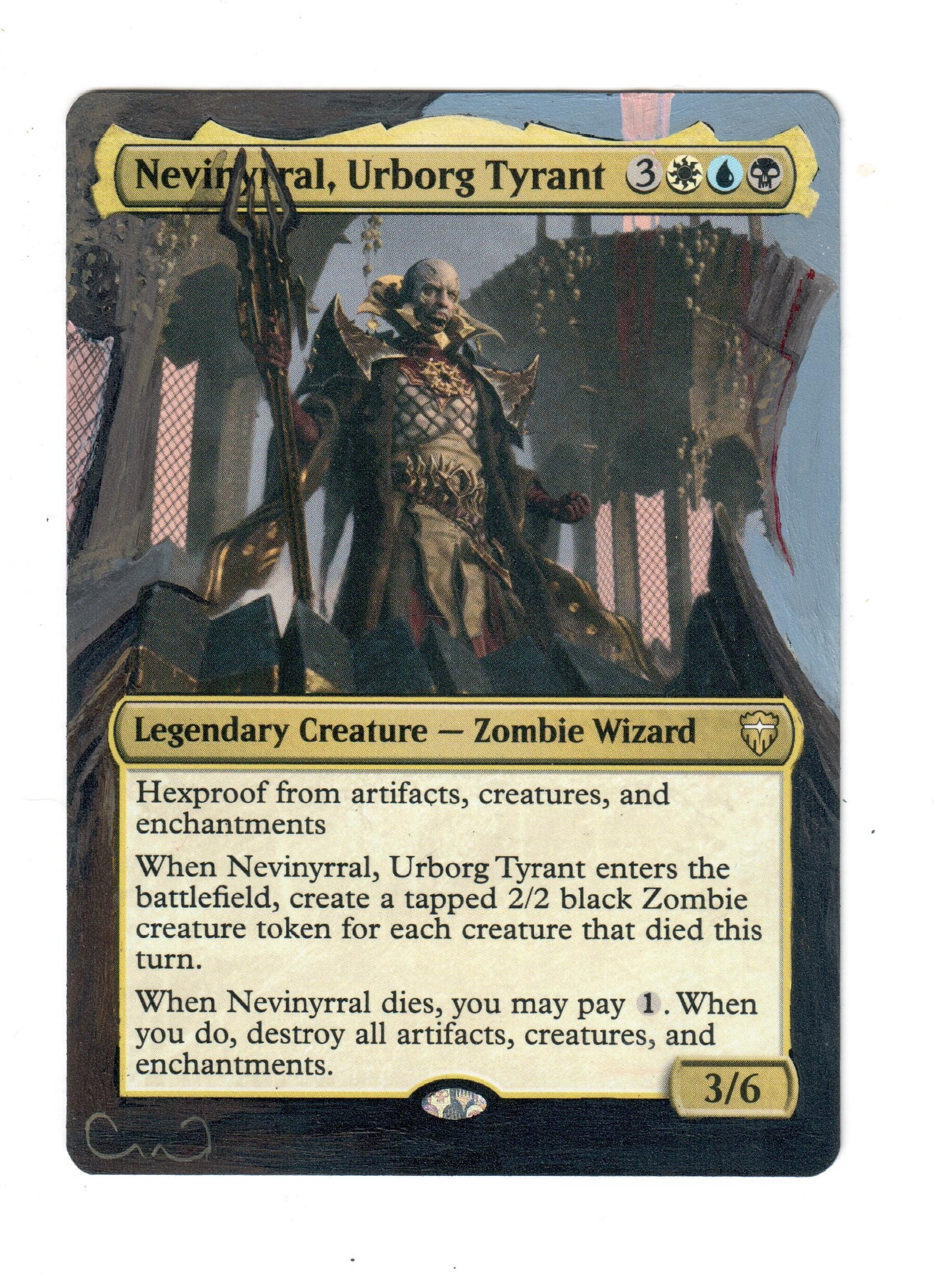 Nevinyrral Urborg Tyrant Altered Full Art MTG Magic Commander | Etsy