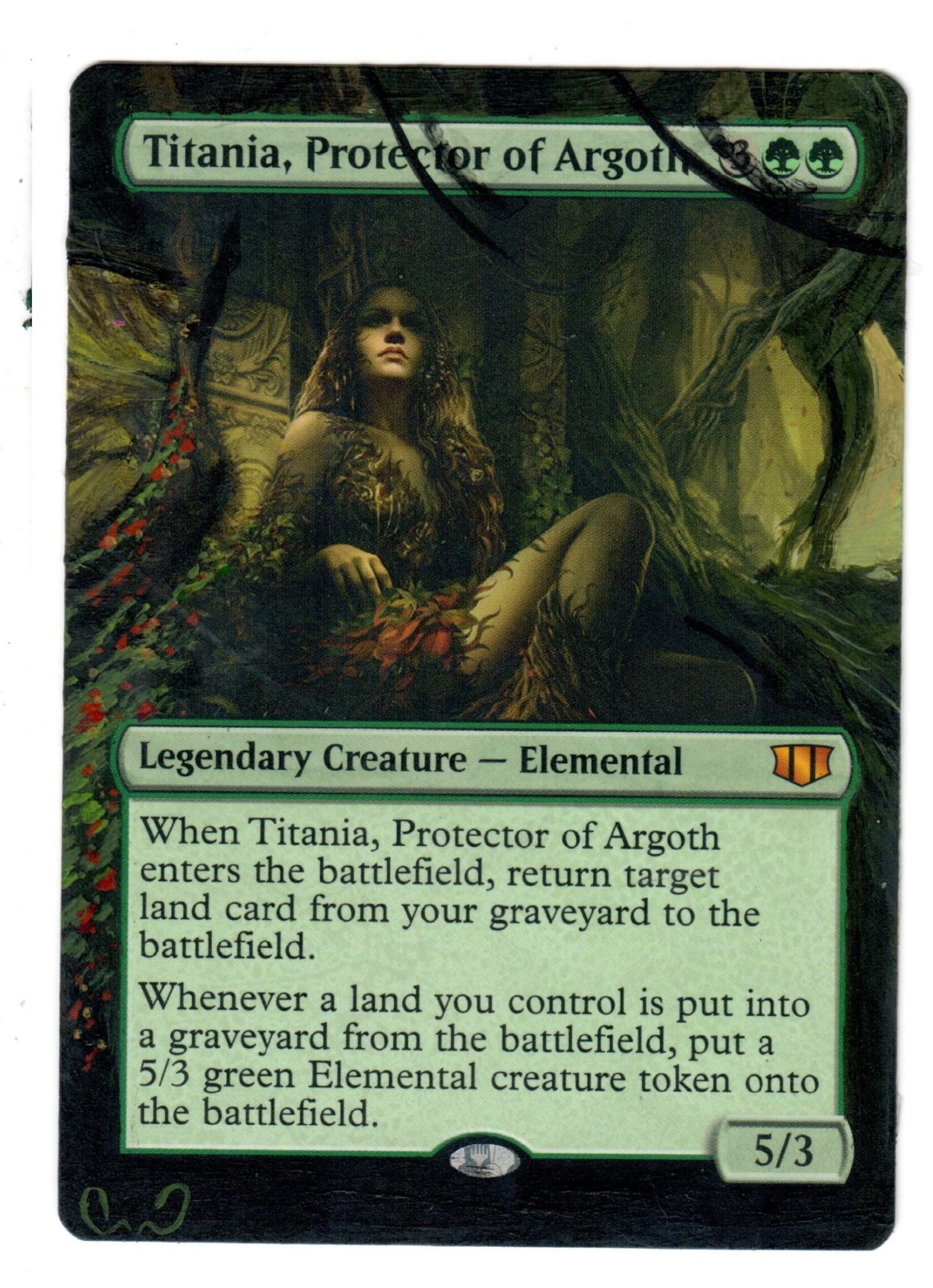 Titania Protector of Argoth Altered Full Art MTG Magic - Etsy