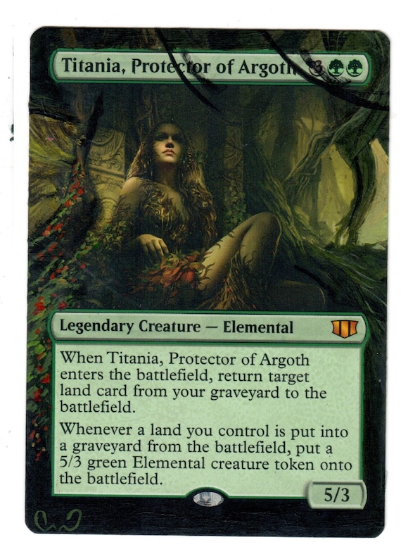 Titania Protector of Argoth Altered Full Art MTG Magic - Etsy