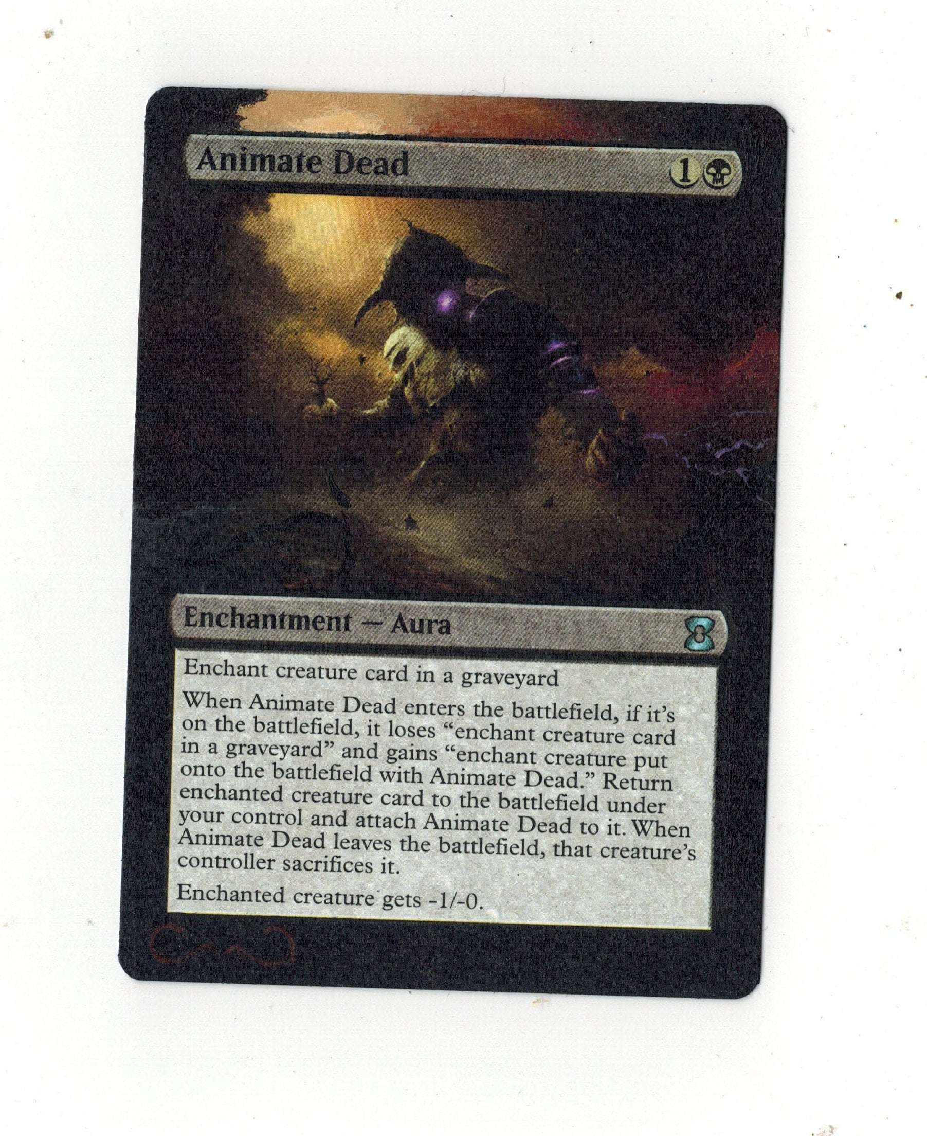 Animate Dead Altered Full Art MTG Magic Commander EDH Present - Etsy