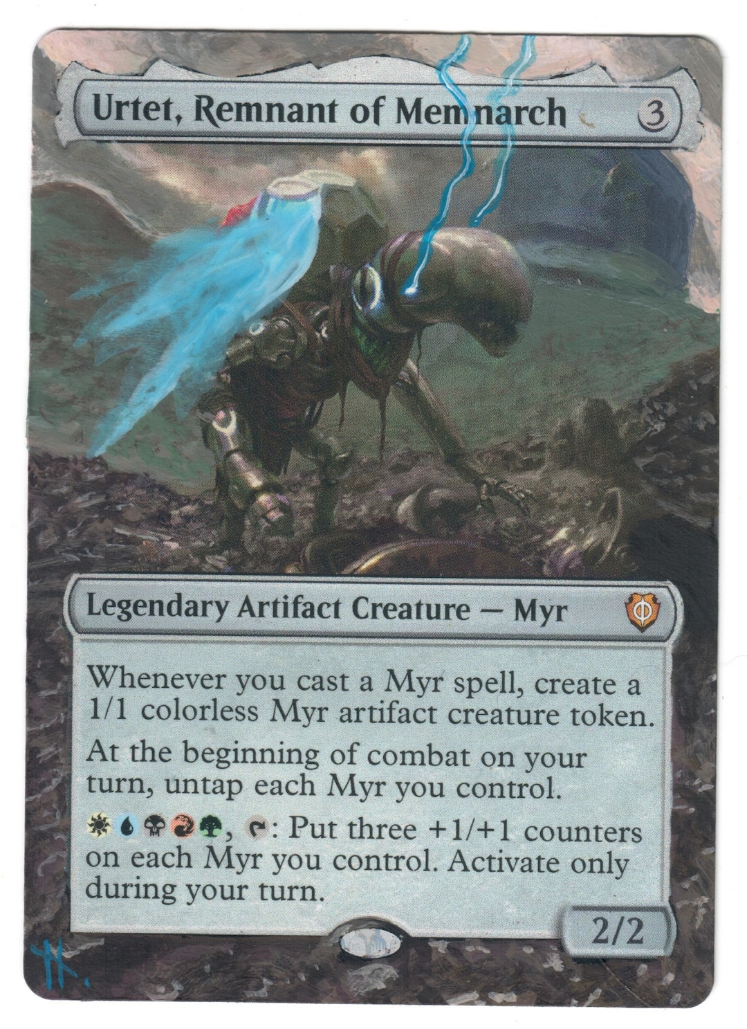 Urtert Remnnt of Memnarch Altered Full Art MTG Magic EDH Commander Myr ...