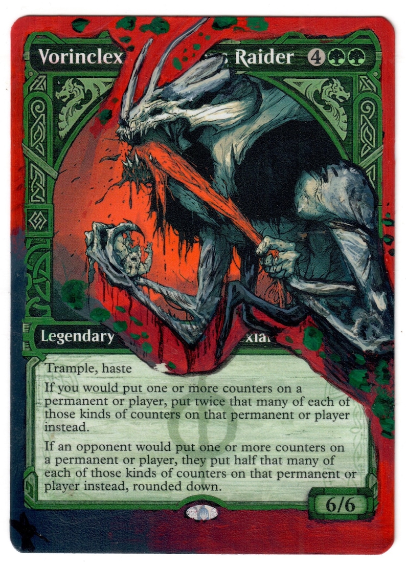 Vorinclex Monsterous Raider Full Altered Art MTG Magic EDH Commander ...