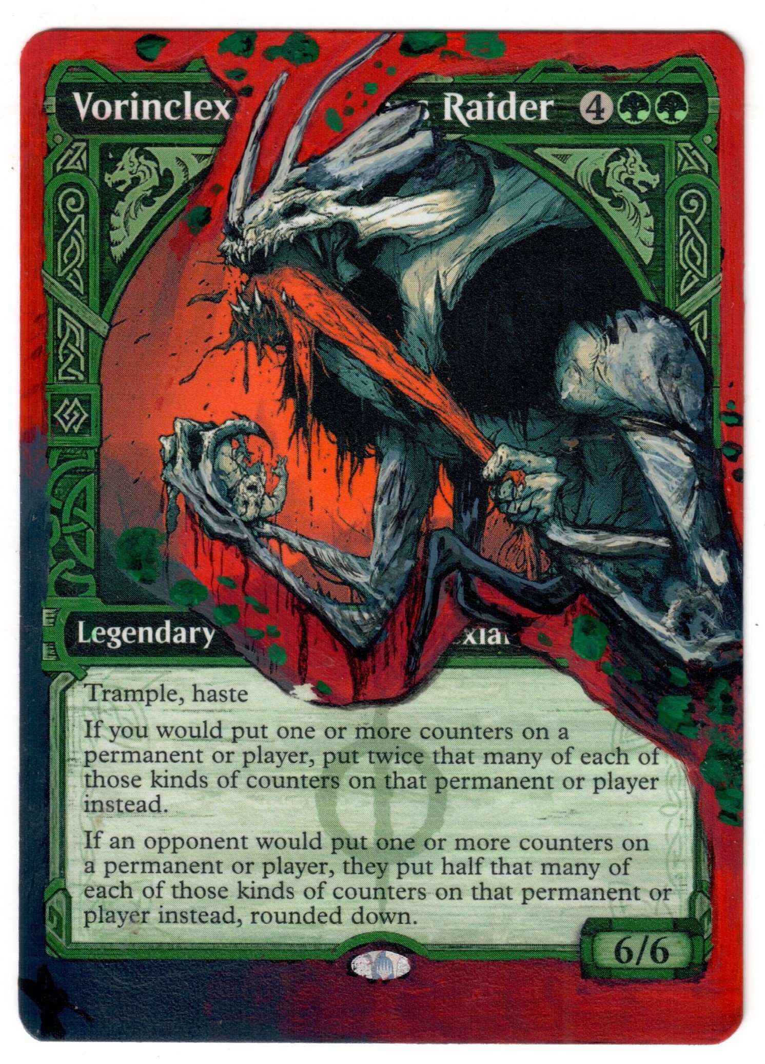 Vorinclex Monsterous Raider Full Altered Art MTG Magic EDH Commander ...