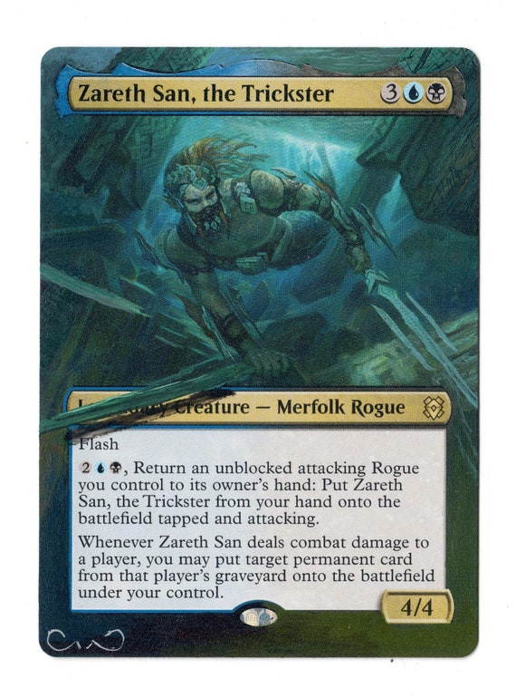 Zareth San the Trickester Full Art MTG Magic Commander - Etsy