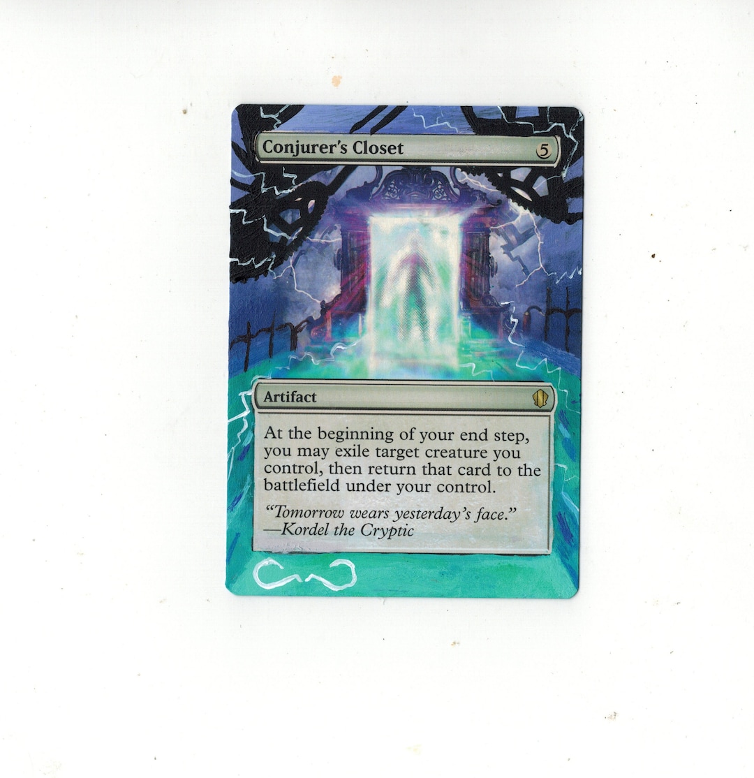 Conjurers Closet Altered Full Art Painted MTG Magic Commander 2020 EDH ...