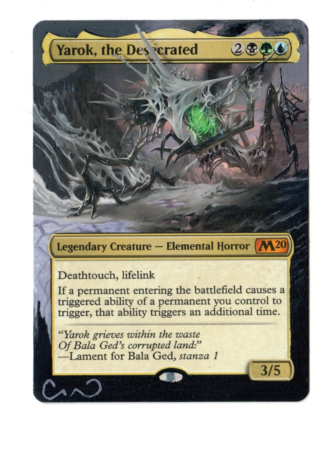 Yarok the Desecrated Altered Full Art Painted MTG Magic - Etsy