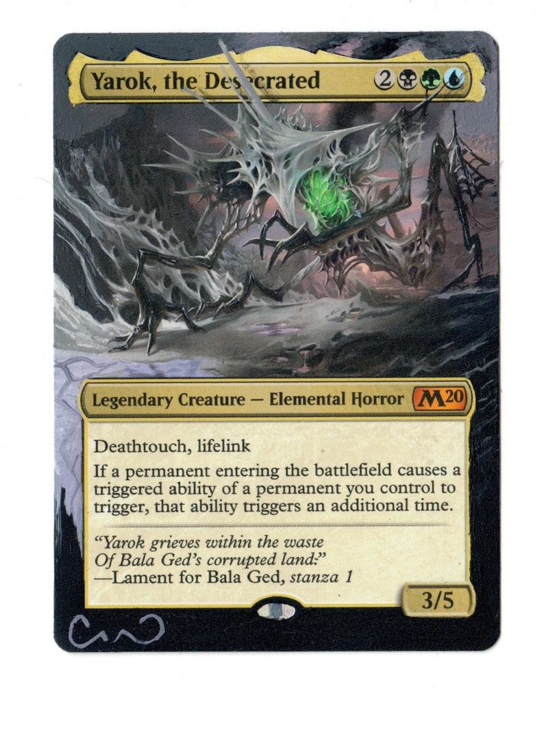 Yarok the Desecrated Altered Full Art Painted MTG Magic - Etsy