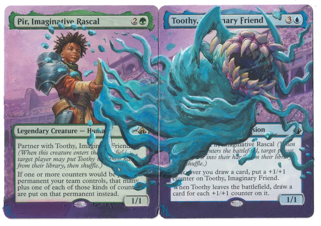 Pir and Toothy Altered Full Art MTG Magic Borderless EDH Imaginative Rascal - Etsy
