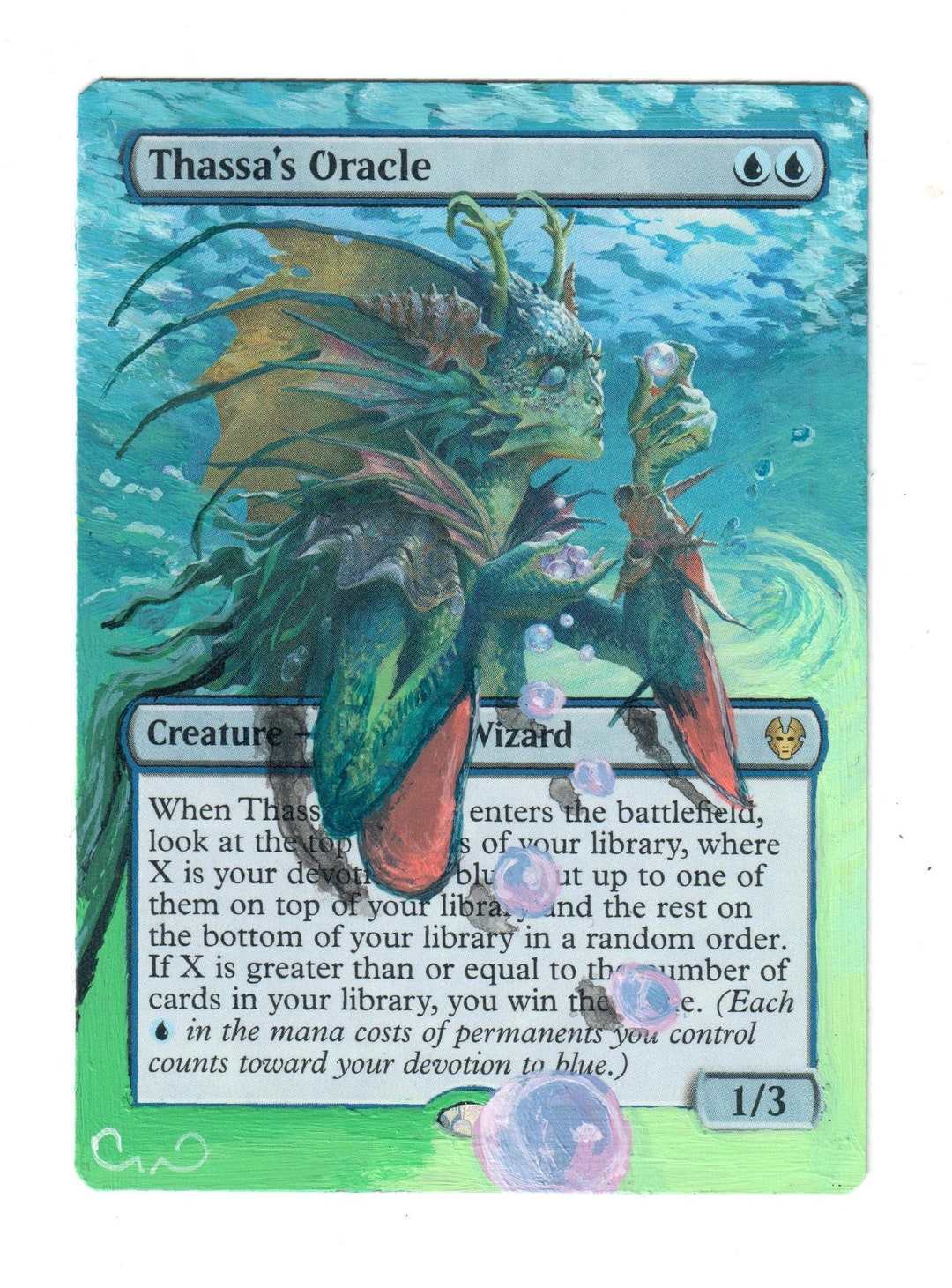 Thassa's Oracle Altered Full Art MTG Magic Commander Cedh Painted ...