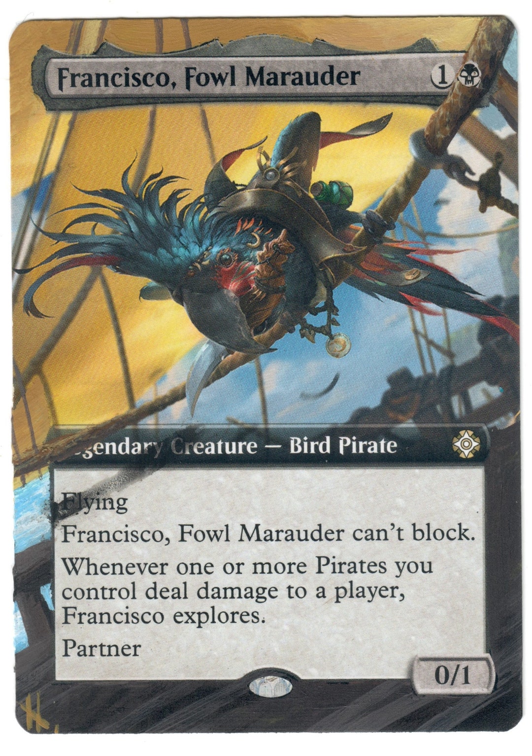 Francisco Fowl Marauder Altered Full Art MTG Magic Cedh Partner ...