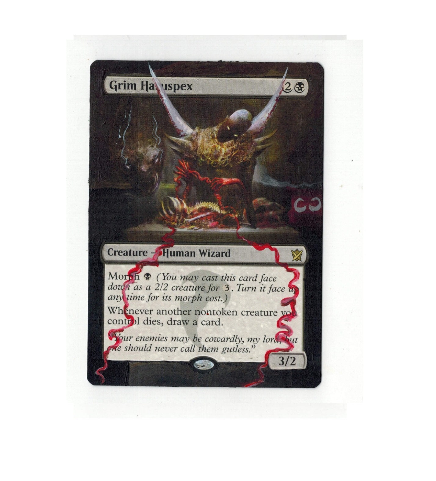 Grim Haruspex Promo Altered Full Art MTG Magic Commander EDH - Etsy