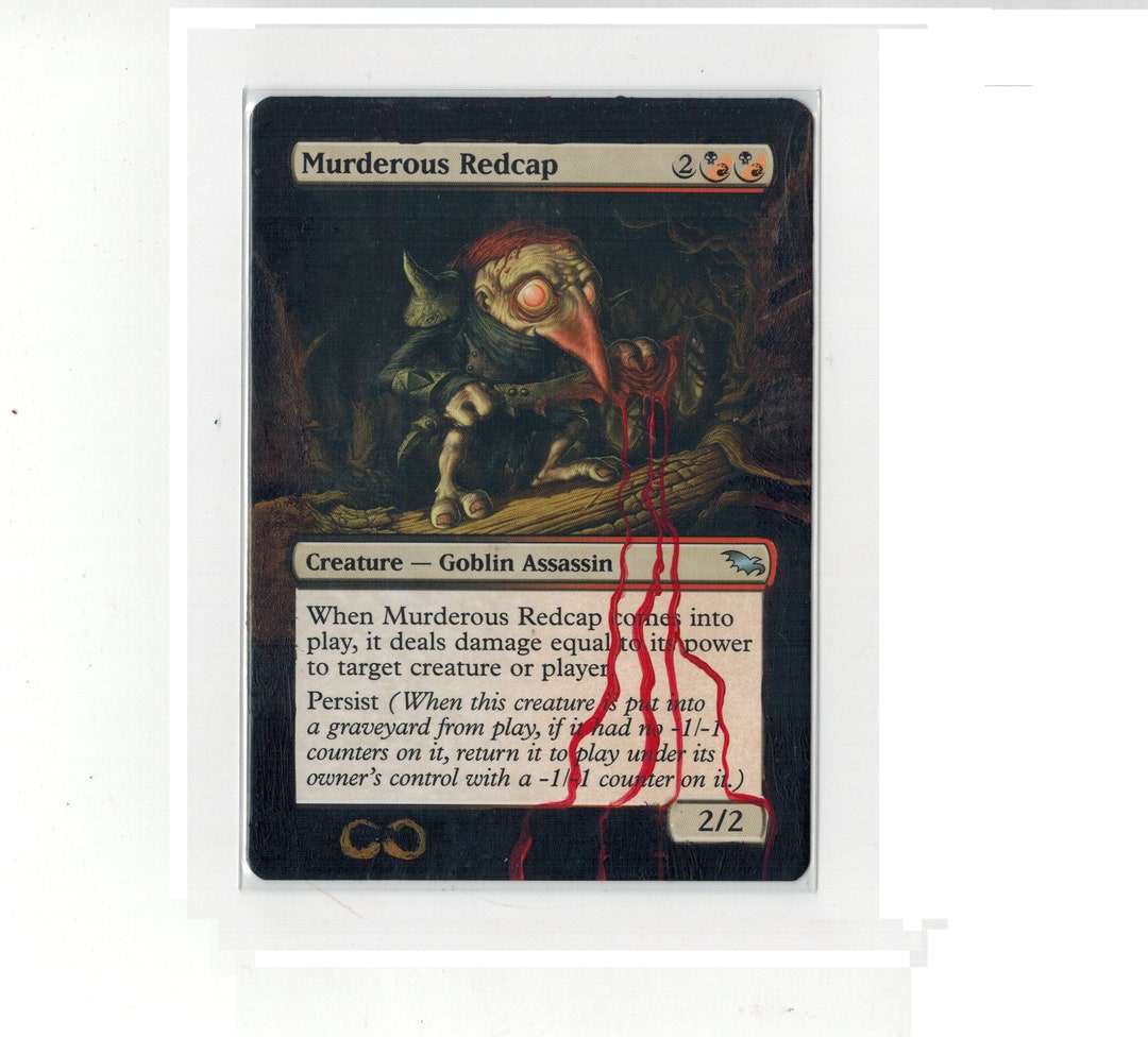 Murderous Redcap Altered Full Art MTG Magic Commander EDH Signed Pimp Birthday Gift Present - Etsy