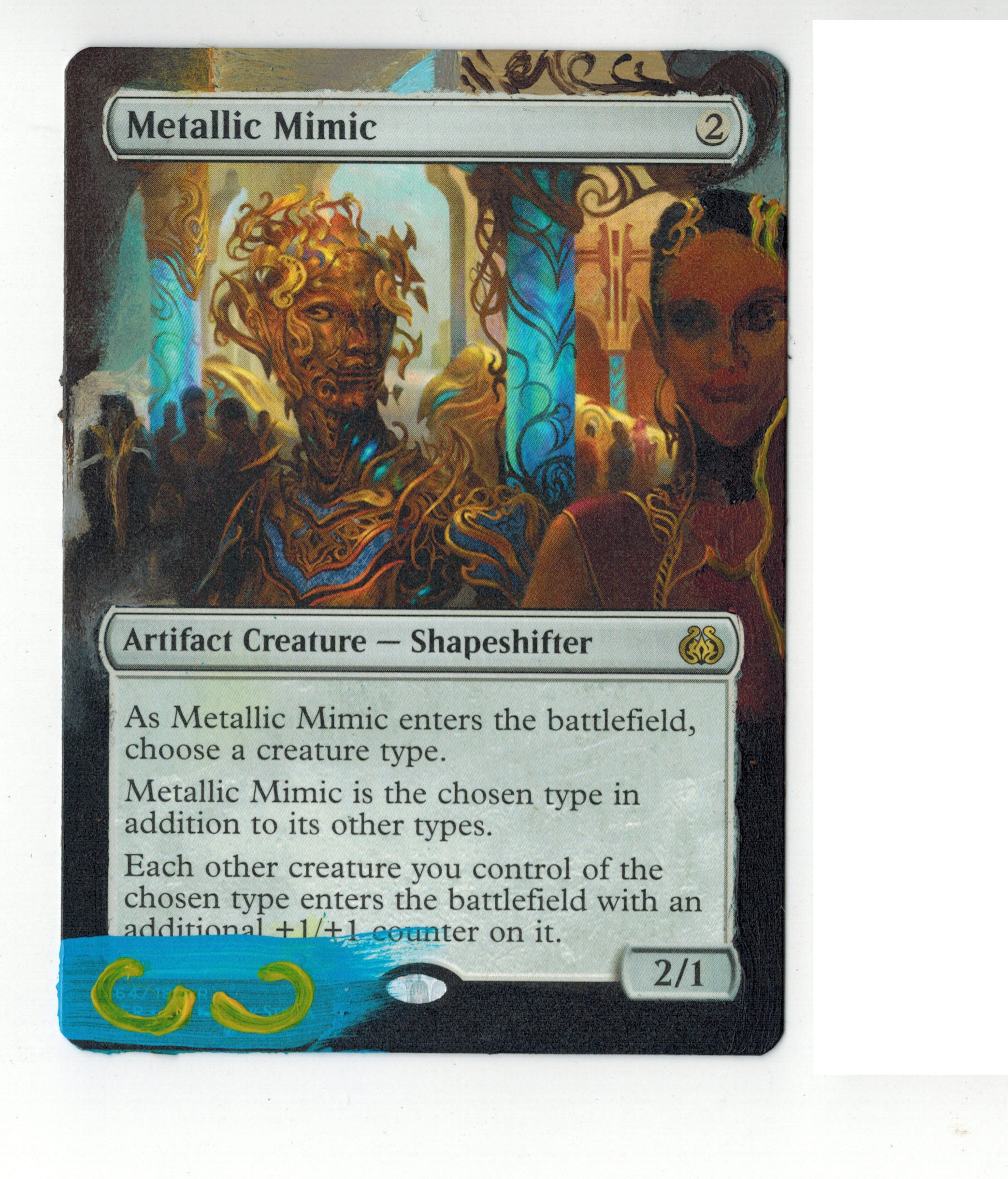 Metallic Mimic Altered Full Art Present Day MTG Magic Commander 2020 ...
