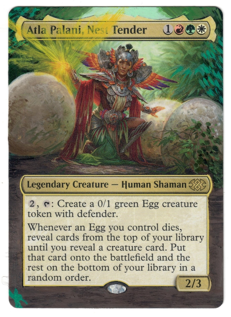 Atla Palani Nest Tender Full Art Altered MTG Magic EDH Commander ...