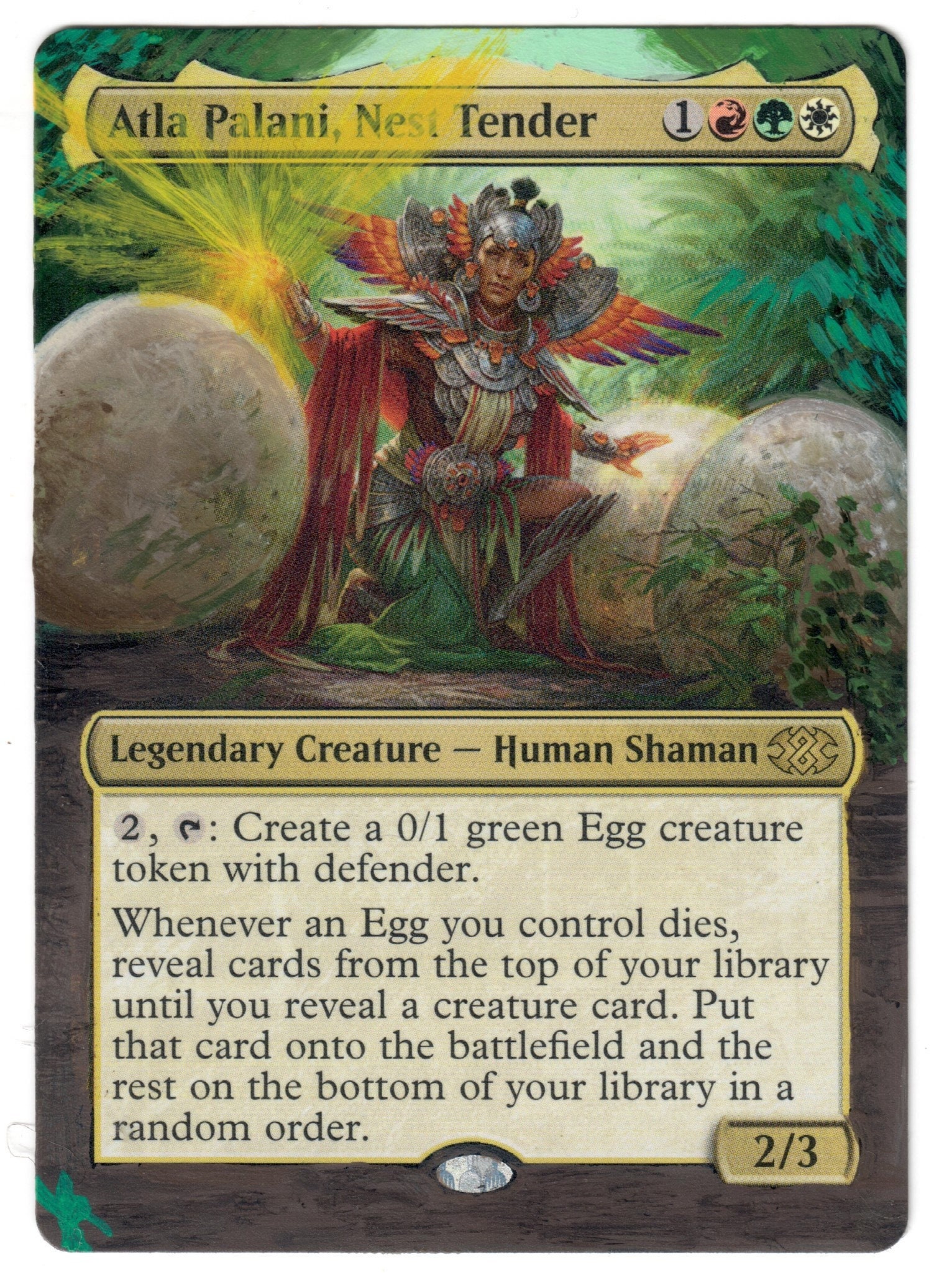 Atla Palani Nest Tender Full Art Altered MTG Magic EDH Commander Extended Legend - Etsy