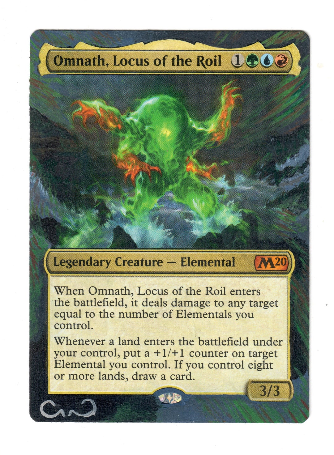 Omnath Locus of the Roil Altered Full Art MTG Magic Commander Temur ...