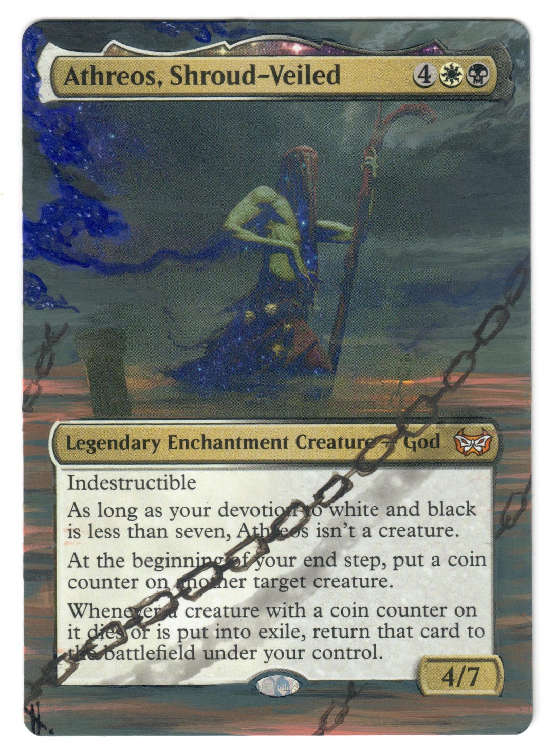Athreos Shroud-veiled Altered Full Art MTG Theros Orzhov God ...