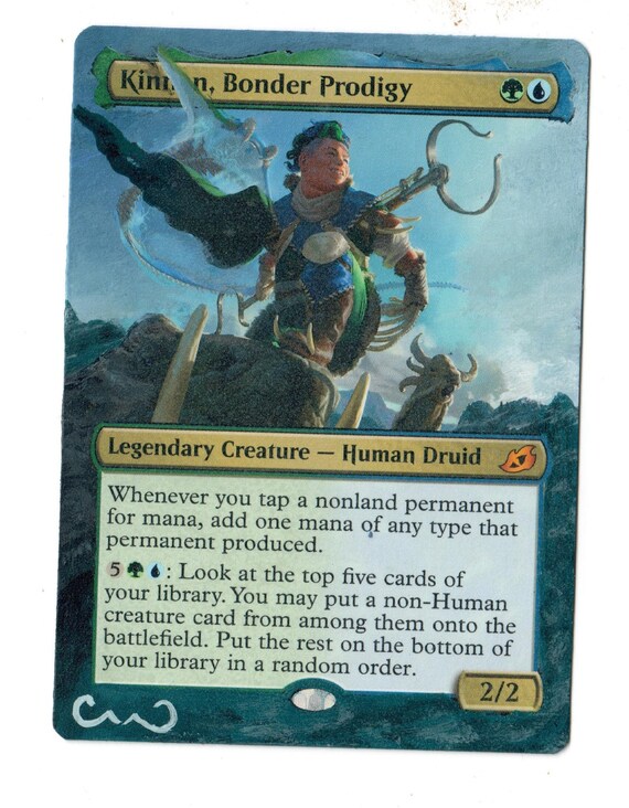 Kinnan Bonder Prodigy Altered Full Art MTG Magic Commander - Etsy