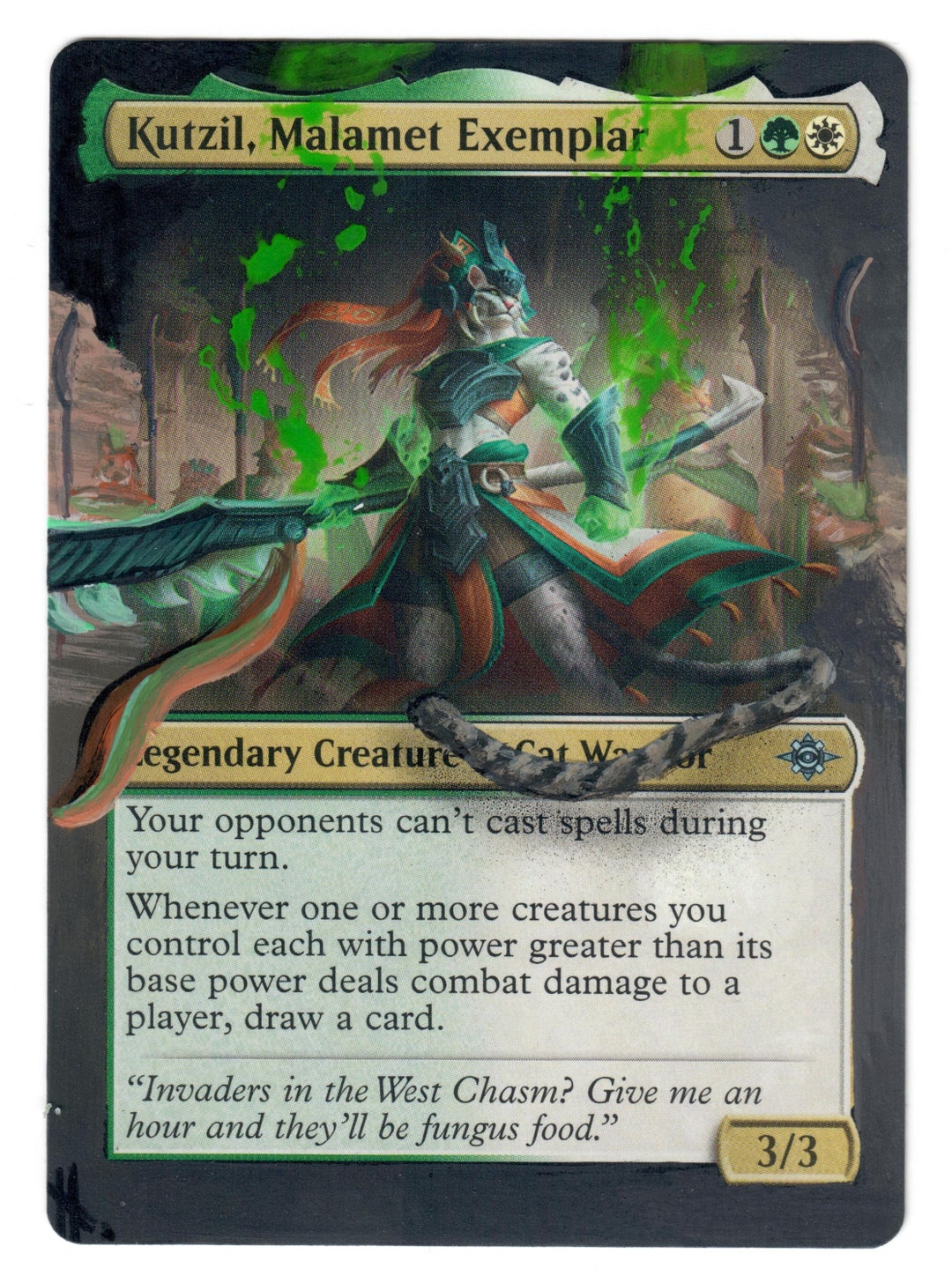 Kutzil Malamet Exemplar Altered Art MTG Commander Cat Warrior CEDH ...