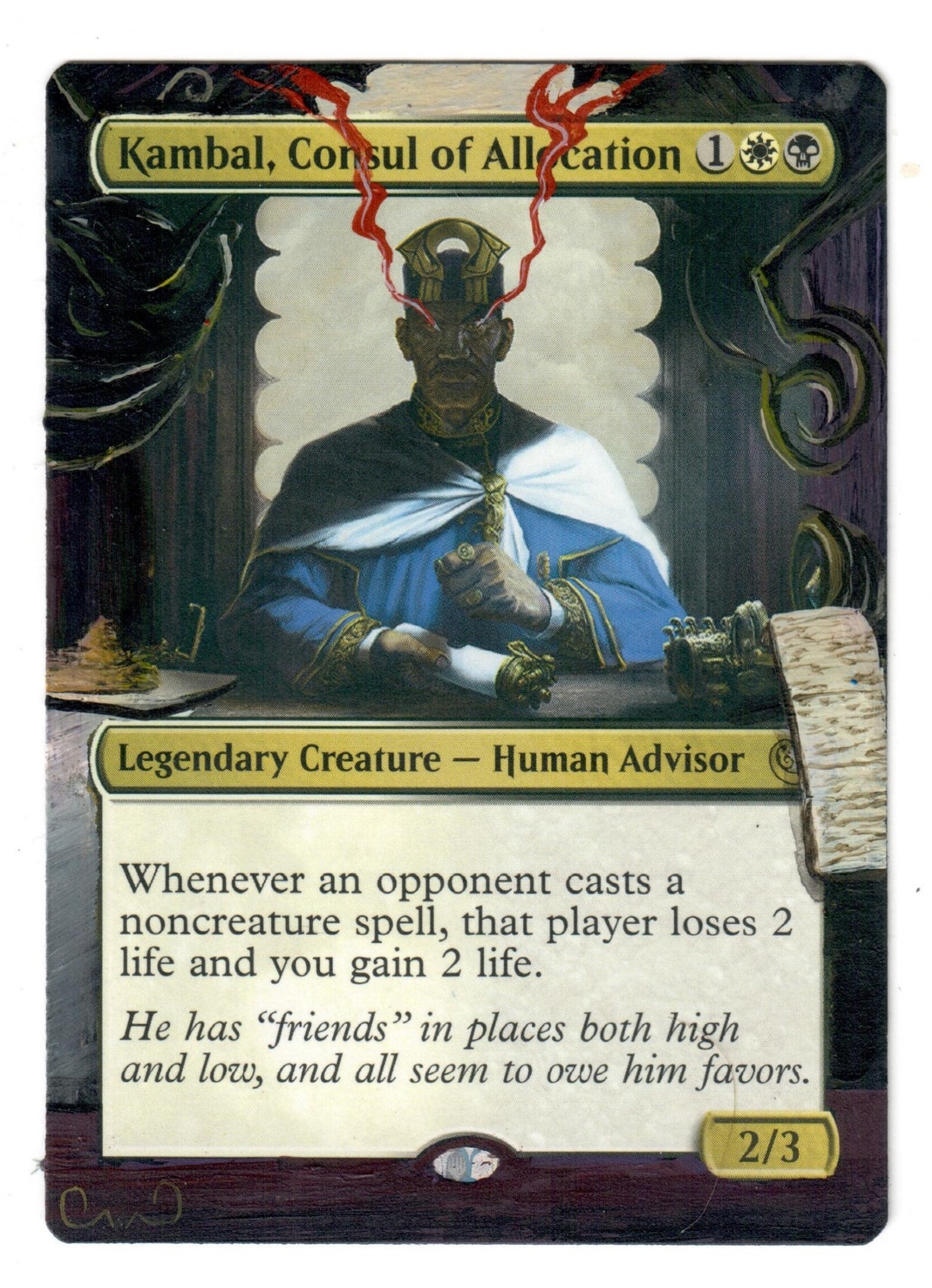 Kambal Consul of Allocation Altered Art MTG Magic EDH Legendary Orzhov ...