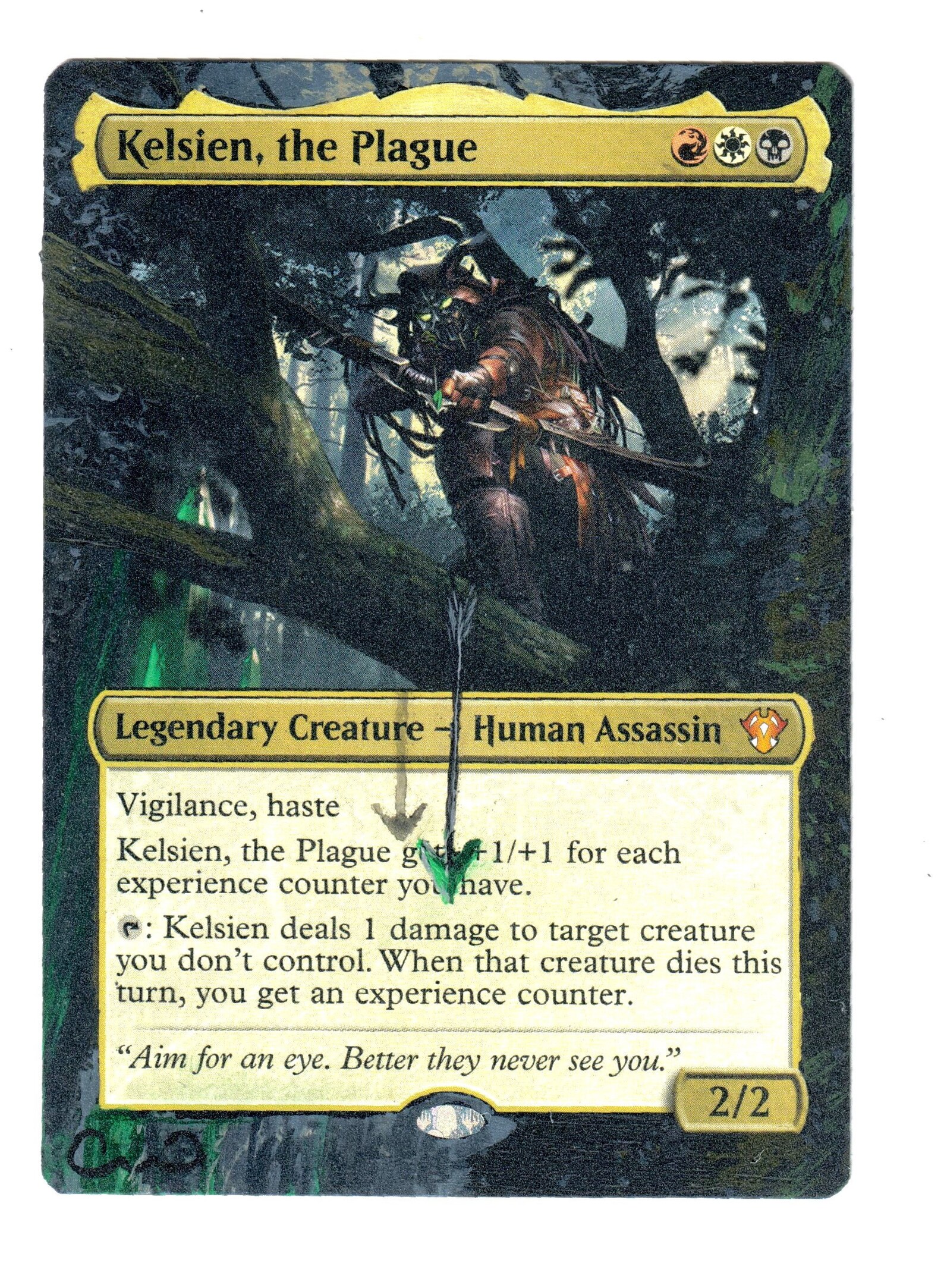 Kelsien the Plague Altered Full Art MTG Magic Commander Mardu EDH ...