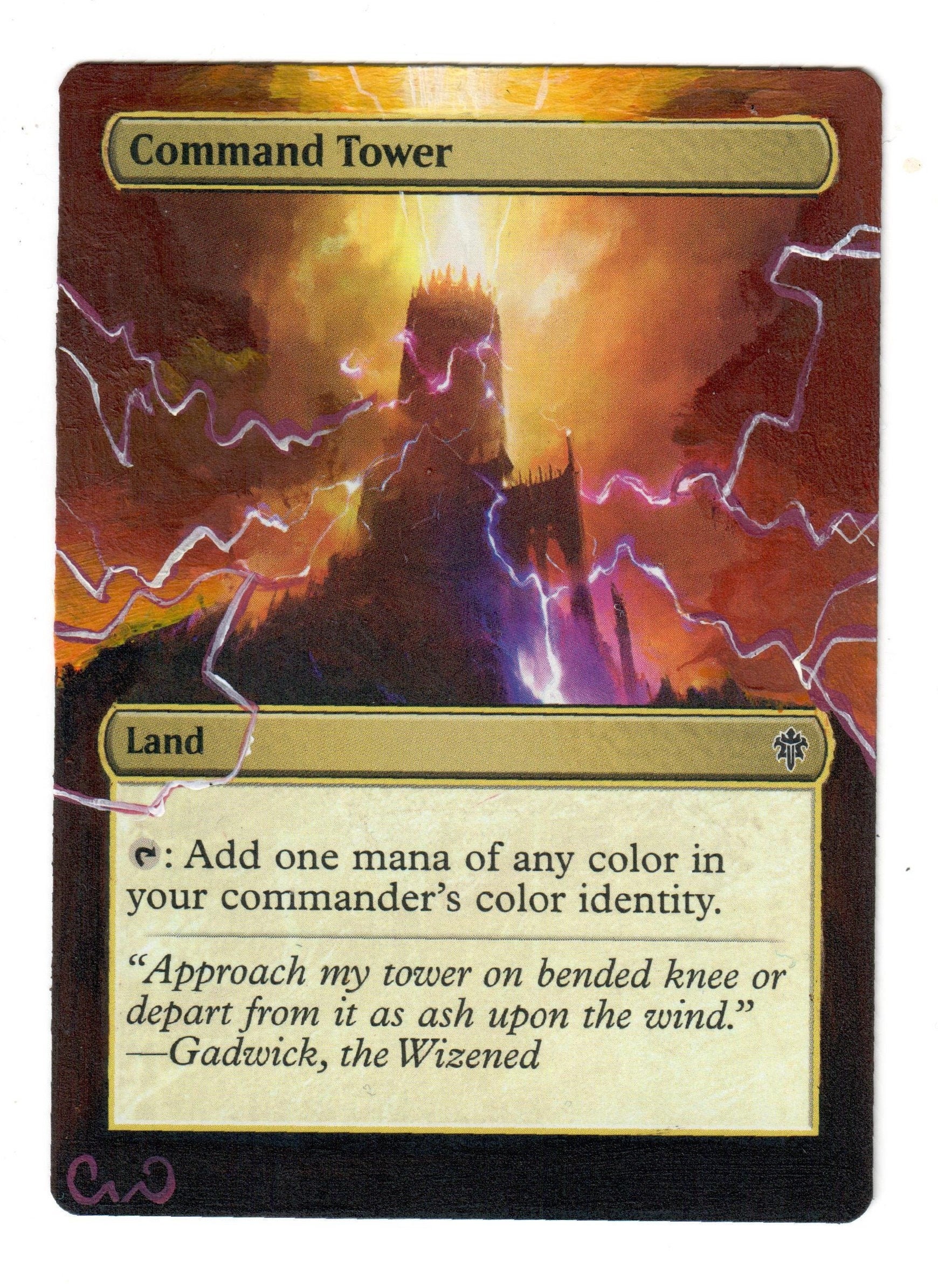 Command Tower Altered Full Art Painted MTG Magic Commander EDH - Etsy UK