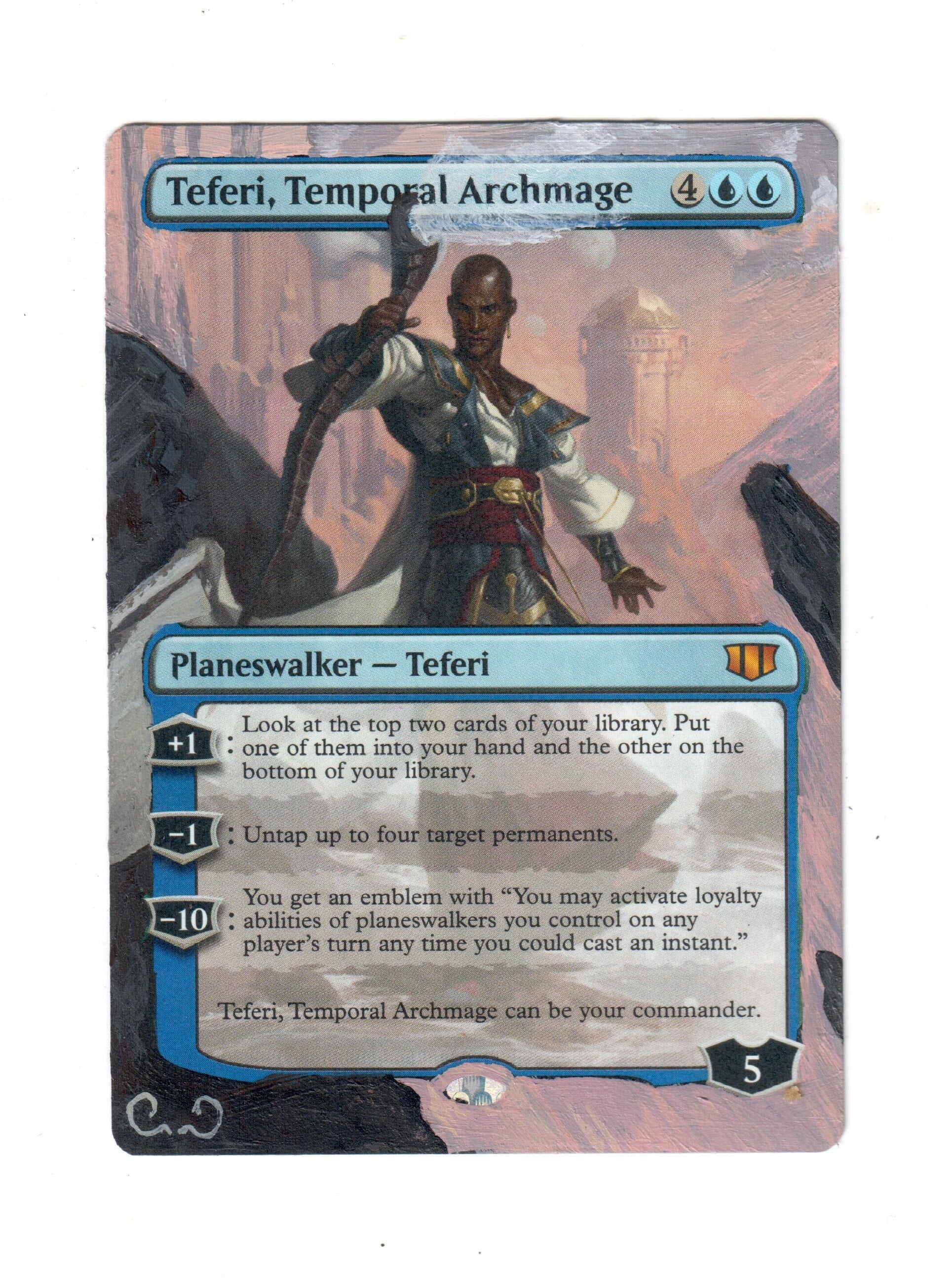 Teferi Temporal Archmage Altered Full Art Painted MTG Magic - Etsy
