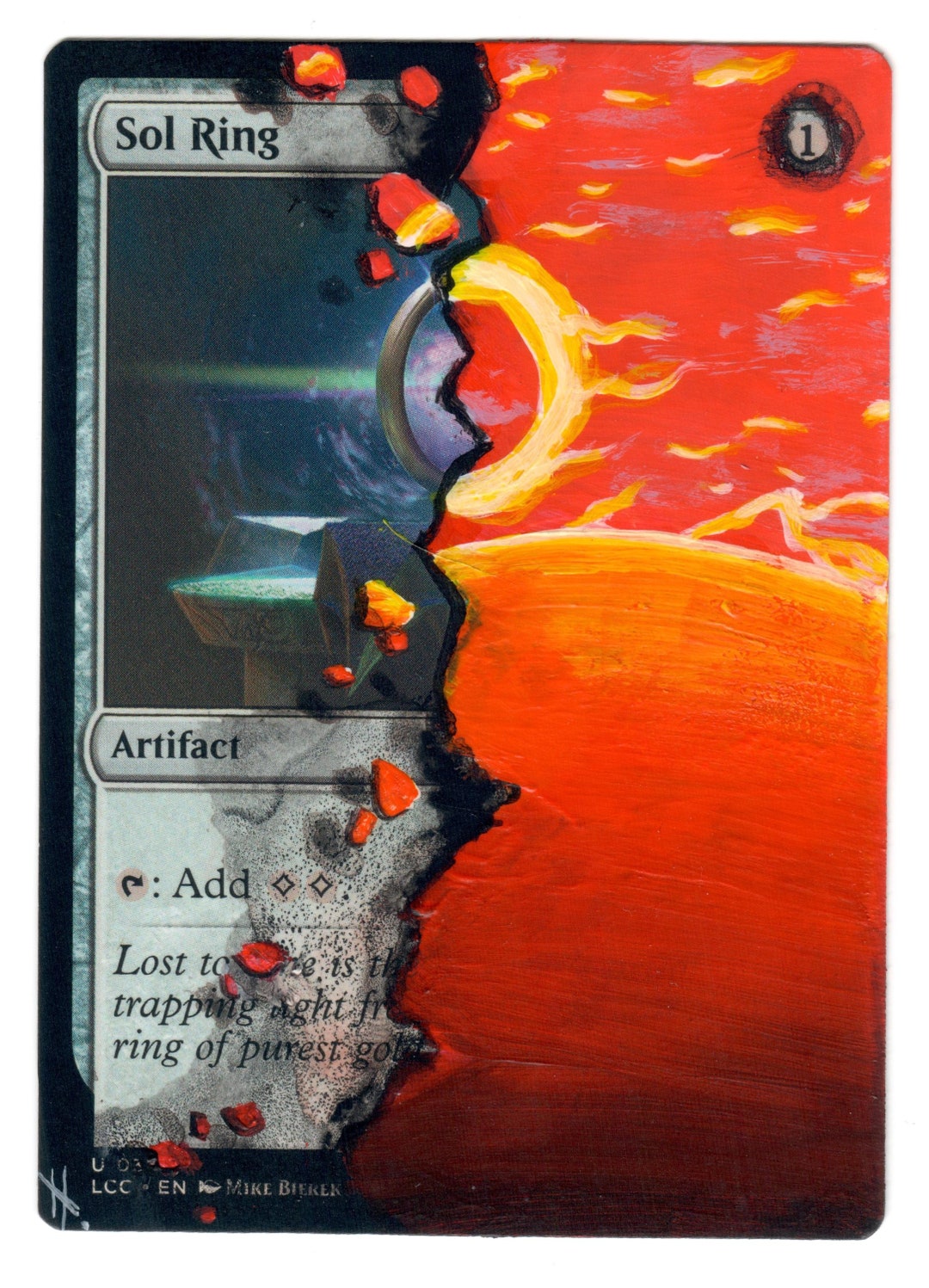 Sol Ring Altered Full Art MTG Magic Commander Deck Nerd Borderless Gift ...