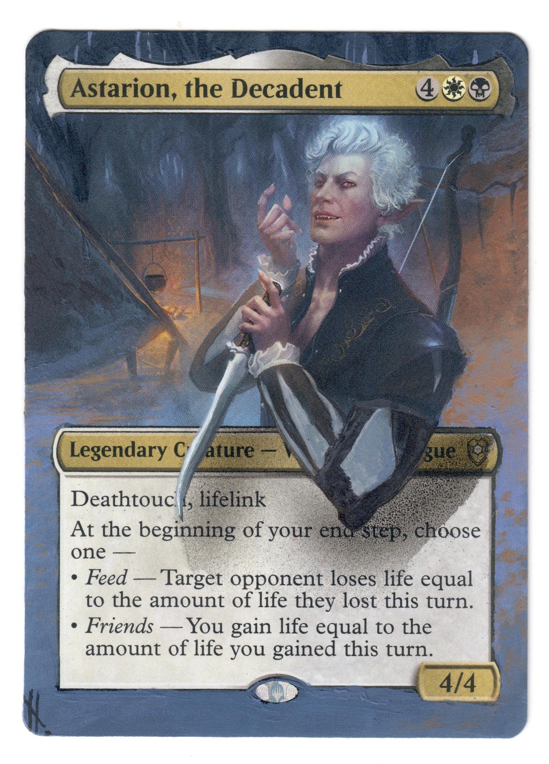 Astarion the Decadent Altered Full Art Magic the Gathering Vampire Hand ...