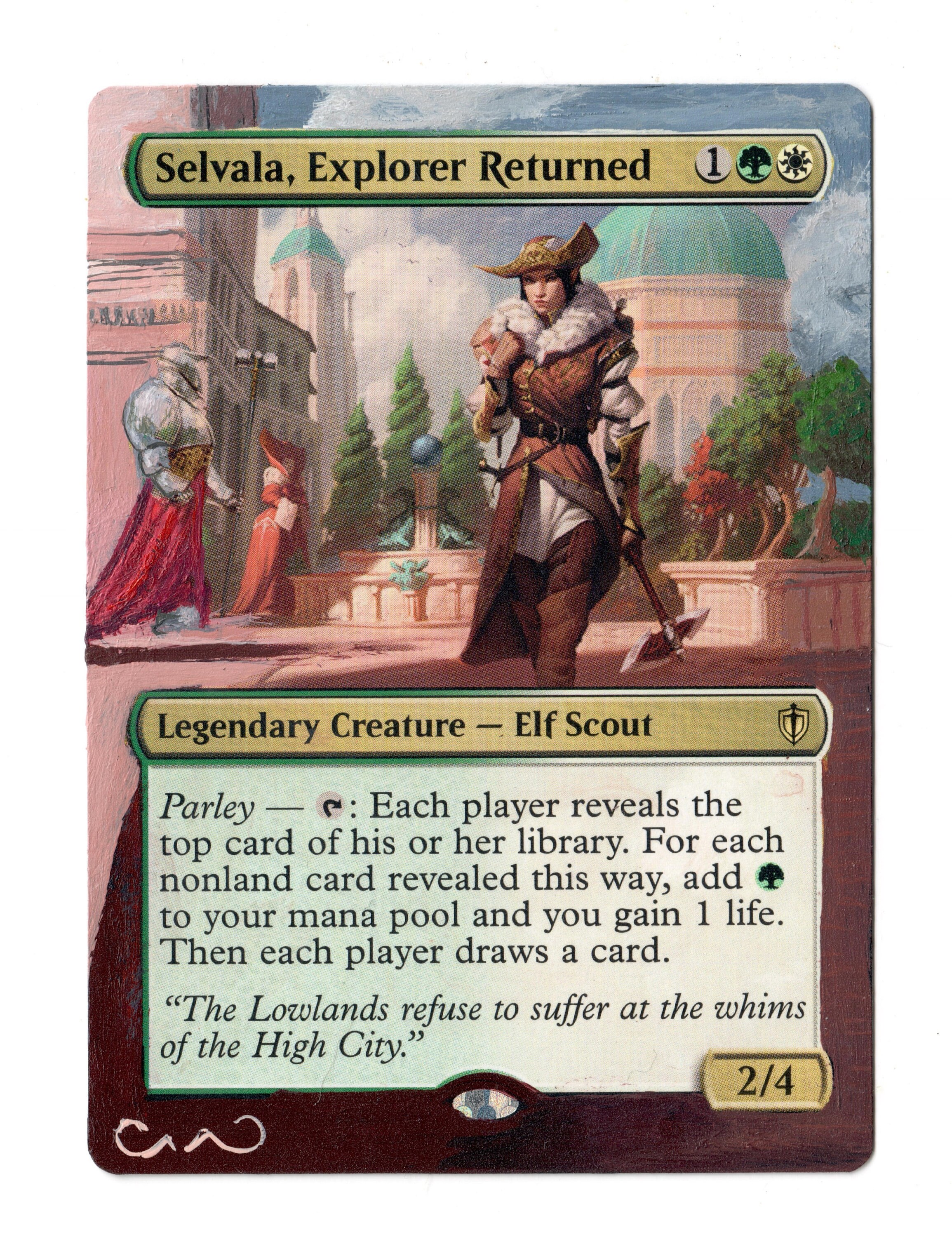 Selvala Explorer Returned Altered Full Art MTG Magic Commander | Etsy