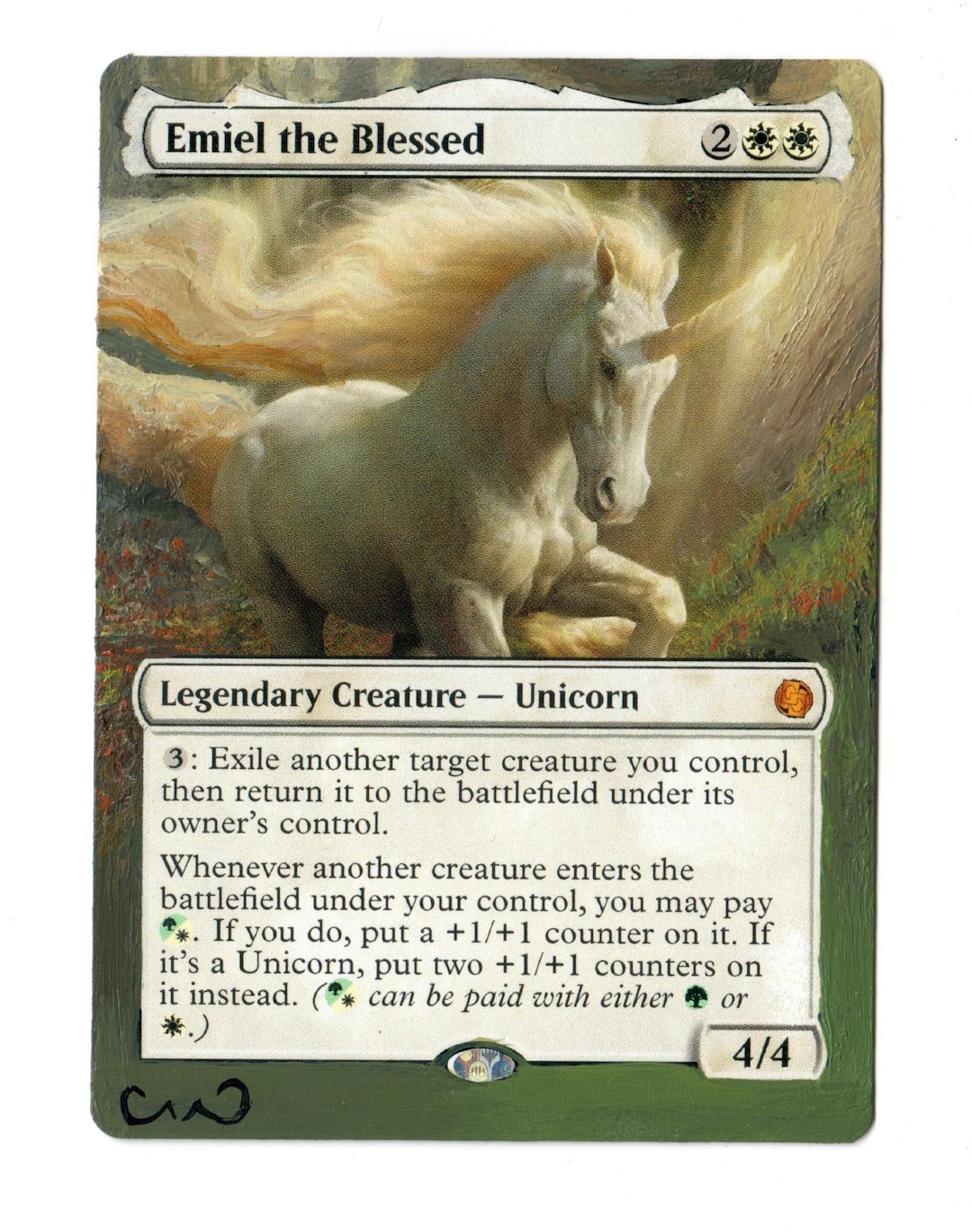 Emiel the Blessed Altered Full Art MTG Magic Commander EDH Selesnya ...