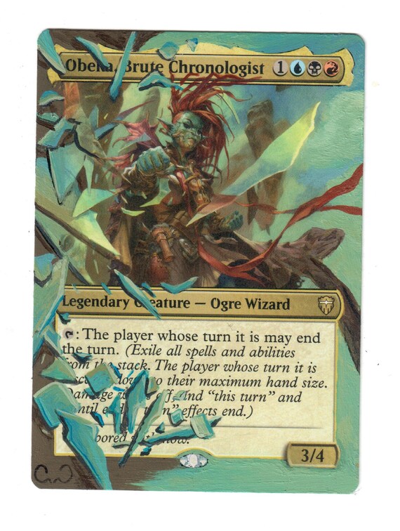 Obeka Brute Chronologist Altered Full Art MTG Magic Commander - Etsy