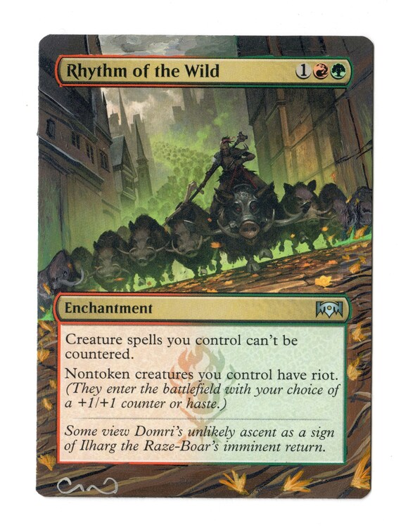 Rhythm of the Wild Altered Full Art MTG Magic Commander EDH - Etsy