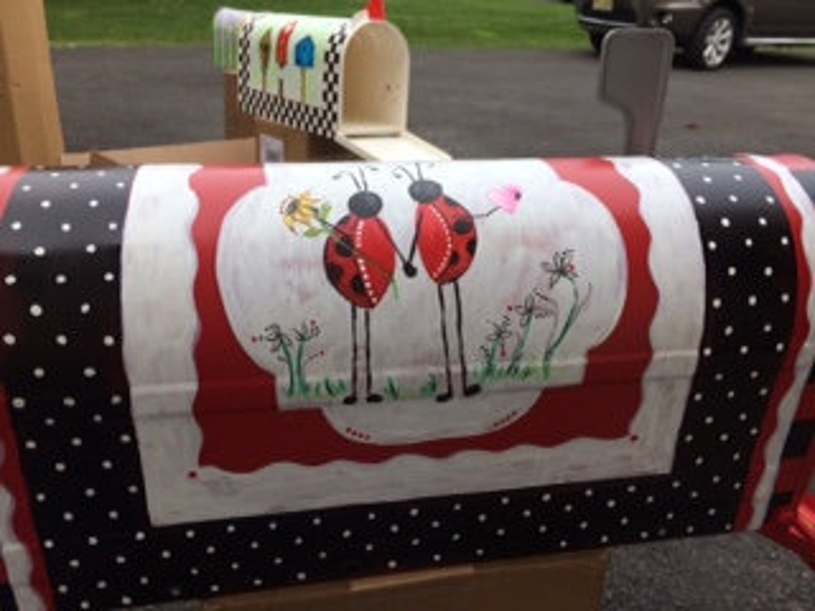 Ladybugs, Mailoxes, Custom, Personalized, Hand Painted, One of a Kind ...