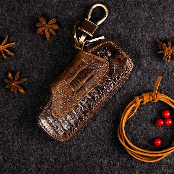 Leather Car Key Case - Etsy