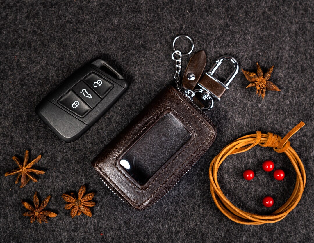 Custom Gift for Him,custom Leather Car Key Cover, Personalized Car Case ...