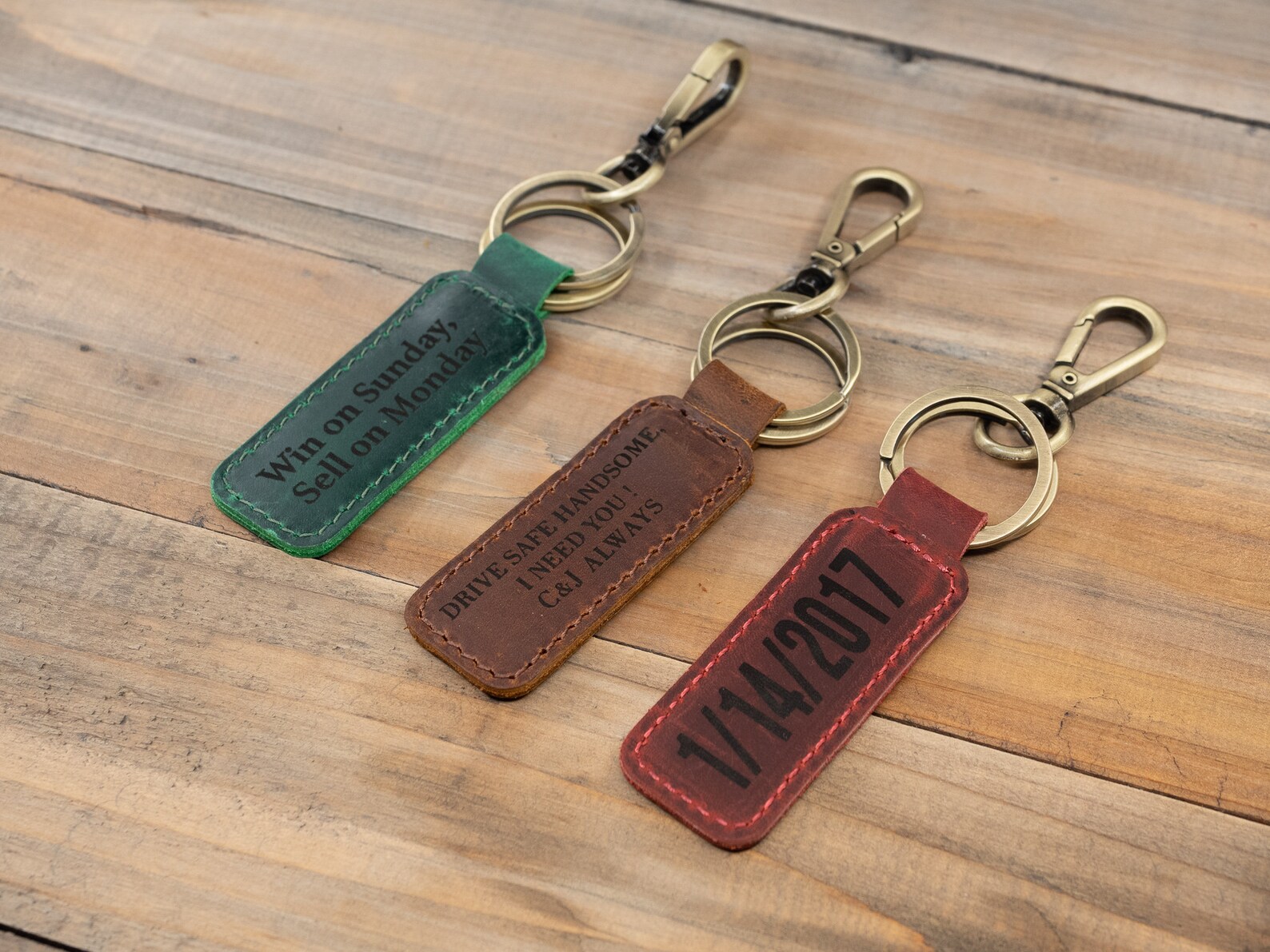 Handwriting Custom Keychain Genuine Leather Keychain Embossed - Etsy