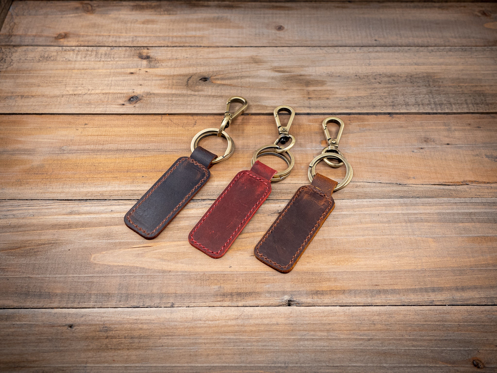 Custom Keychain Genuine Leather Keychain Embossed Keychain | Etsy