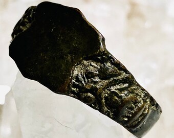 Bronze Shield Ring - Etsy